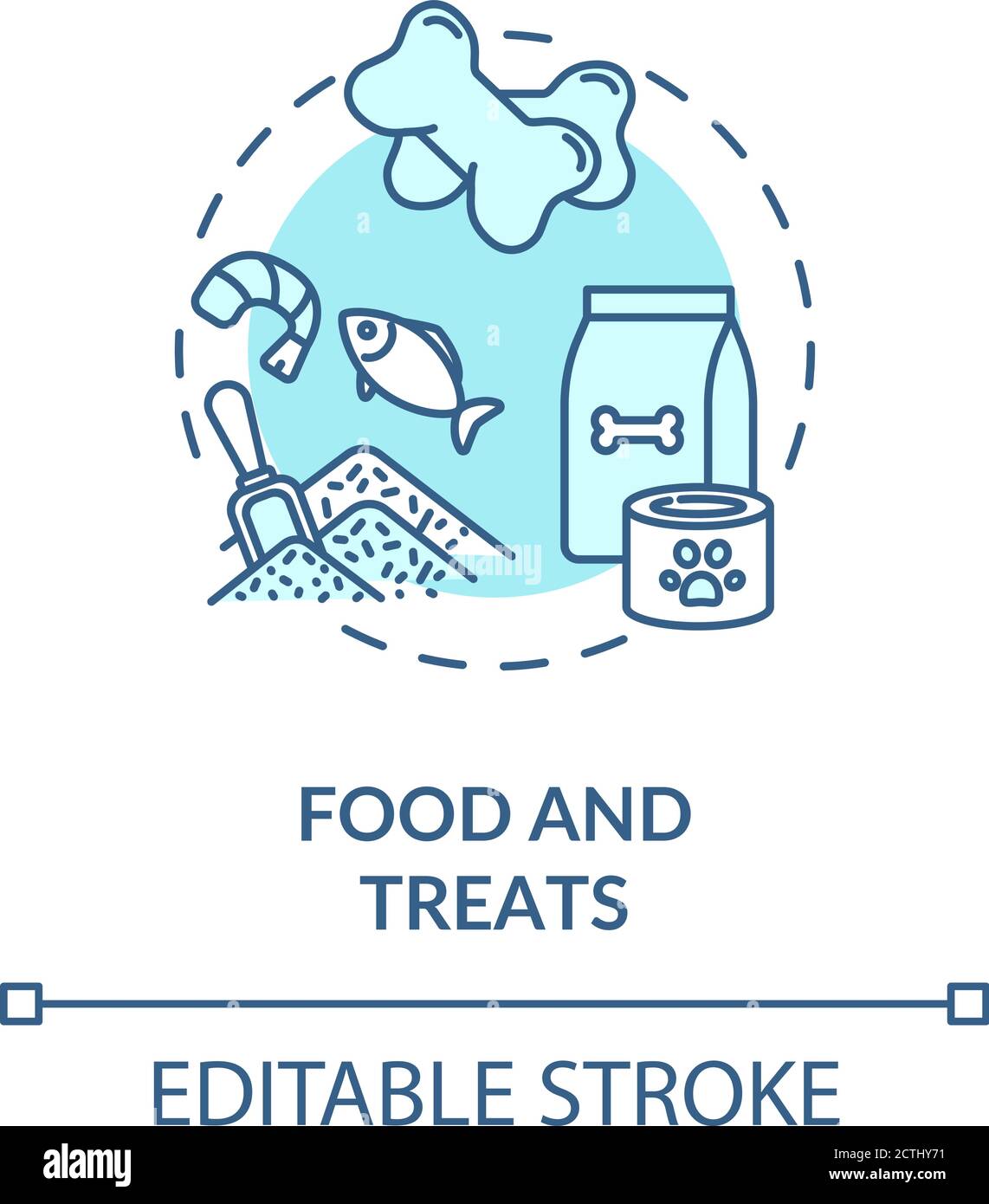 Cat treats isolated Stock Vector Images - Alamy