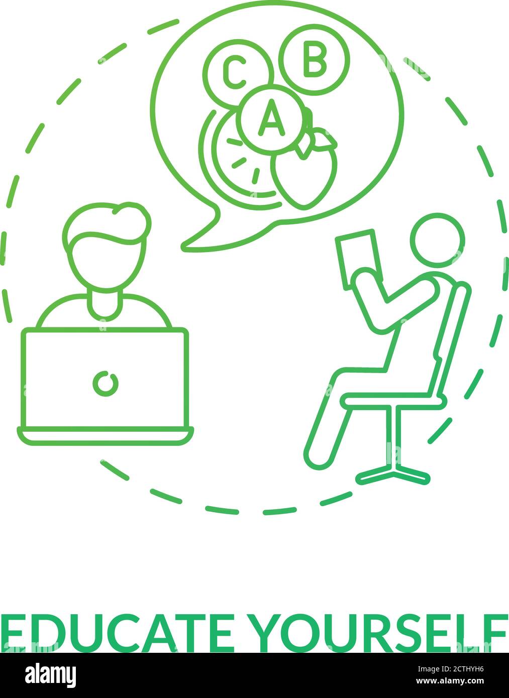 Educate yourself concept icon Stock Vector Image & Art - Alamy