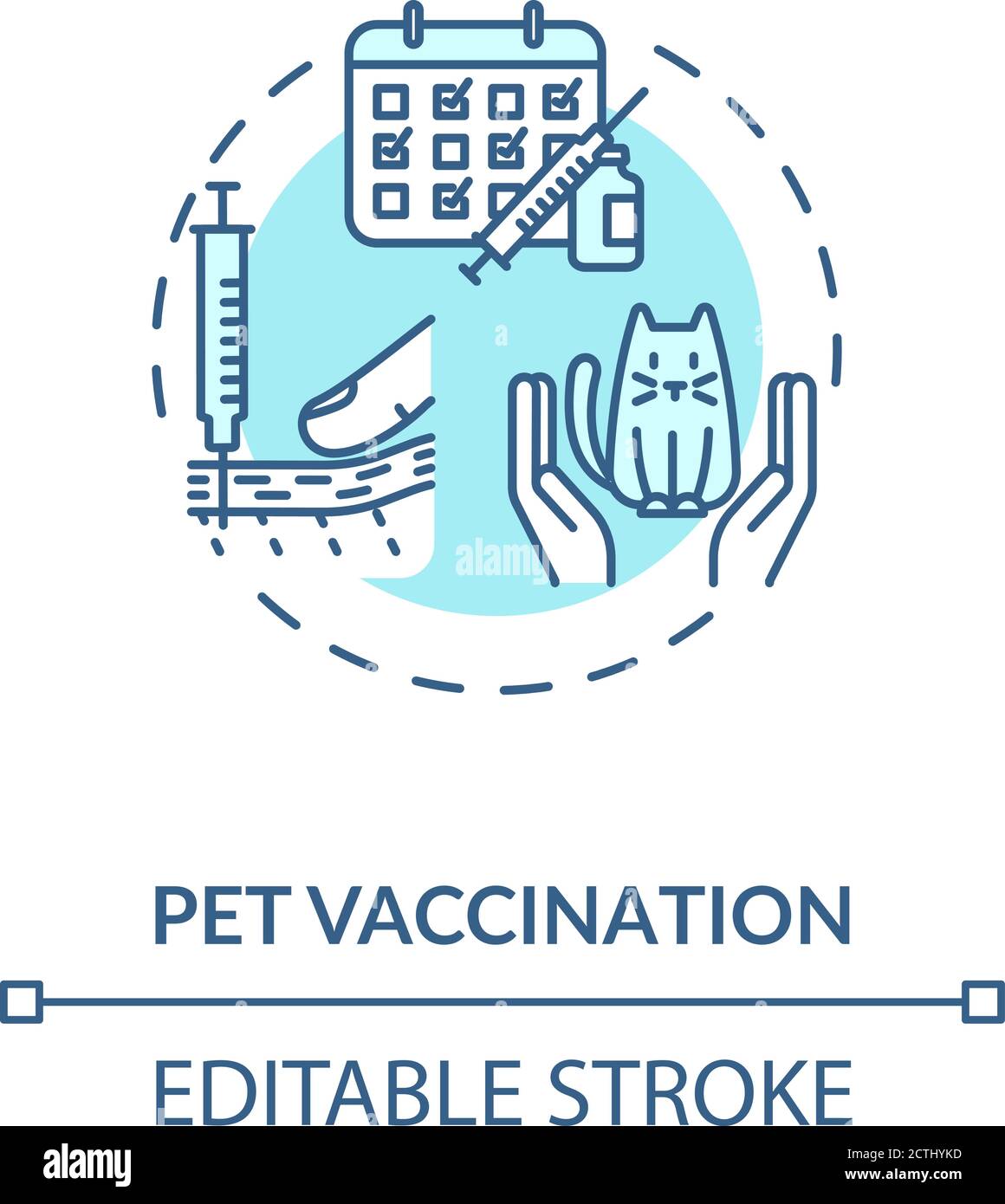 Dog vaccination pet injection Stock Vector Images - Alamy