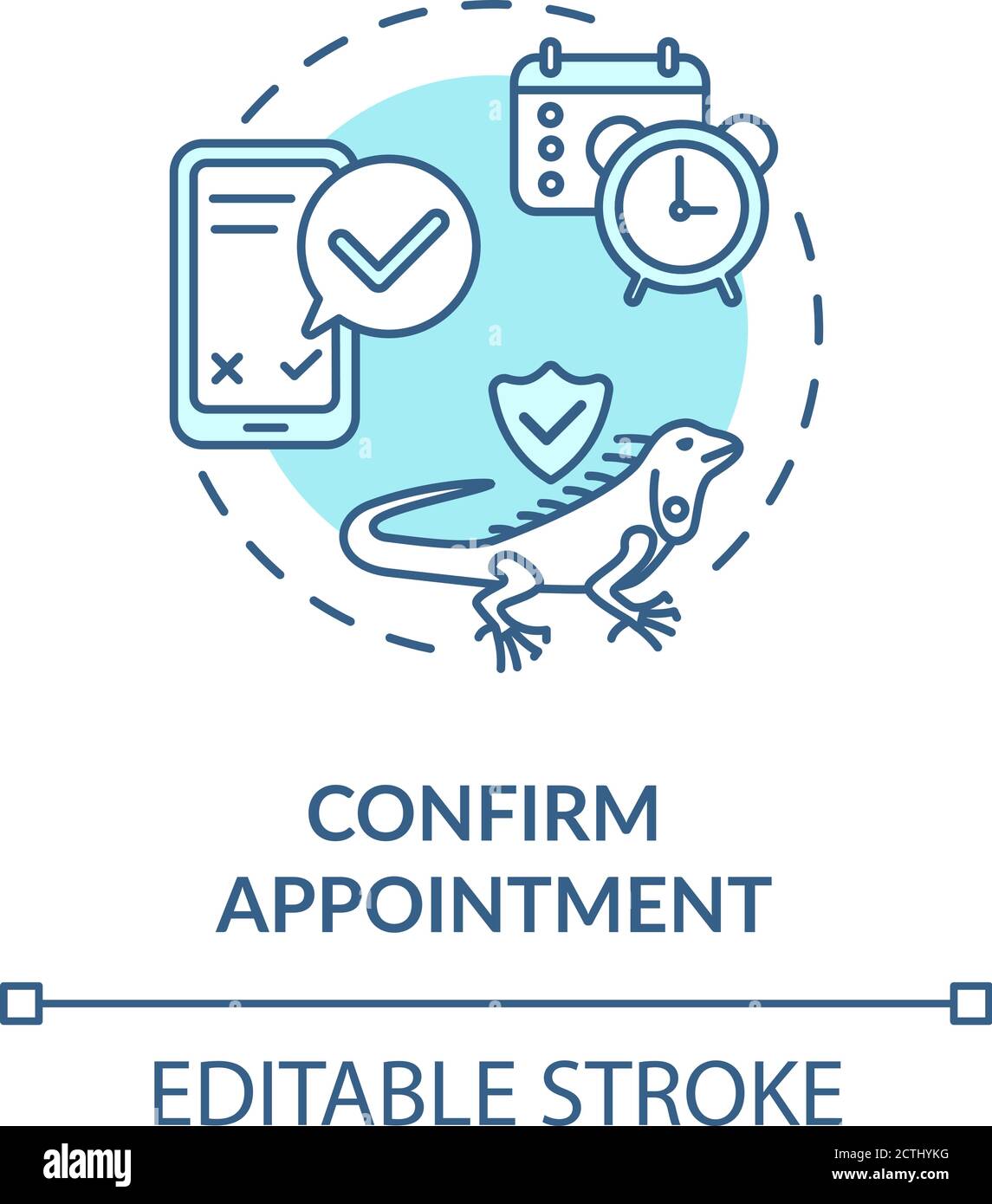 Confirm appointment concept icon Stock Vector Image & Art - Alamy