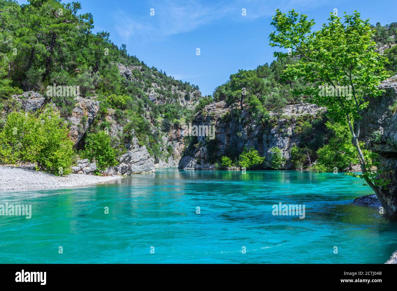 The Köprüçay River, which originates from the Taurus Mountains and ...