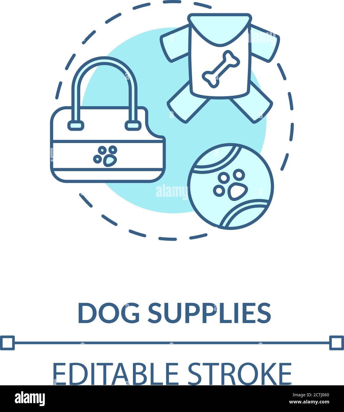 Dog supplies concept icon Stock Vector Image & Art - Alamy