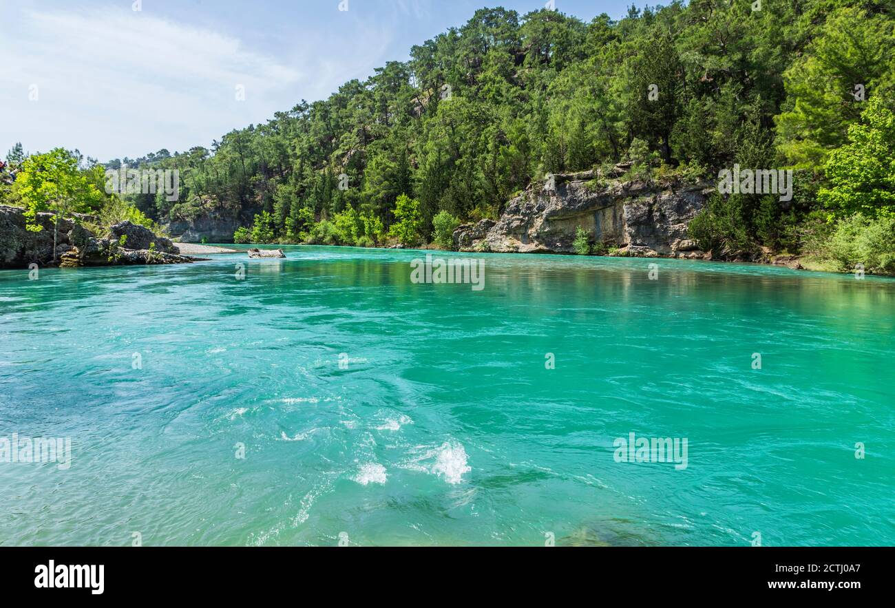 The Köprüçay River, which originates from the Taurus Mountains and ...