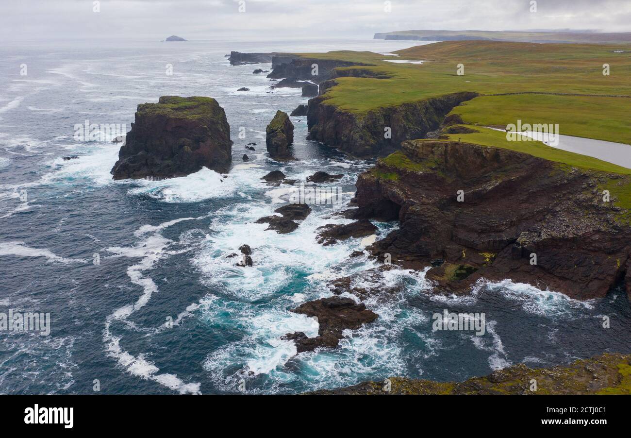 Shetland islands aerial hi-res stock photography and images - Alamy