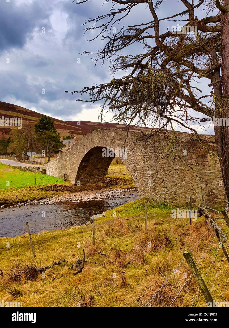 A Traditional stone bridge over Scottish highland river Stock Photo - Alamy