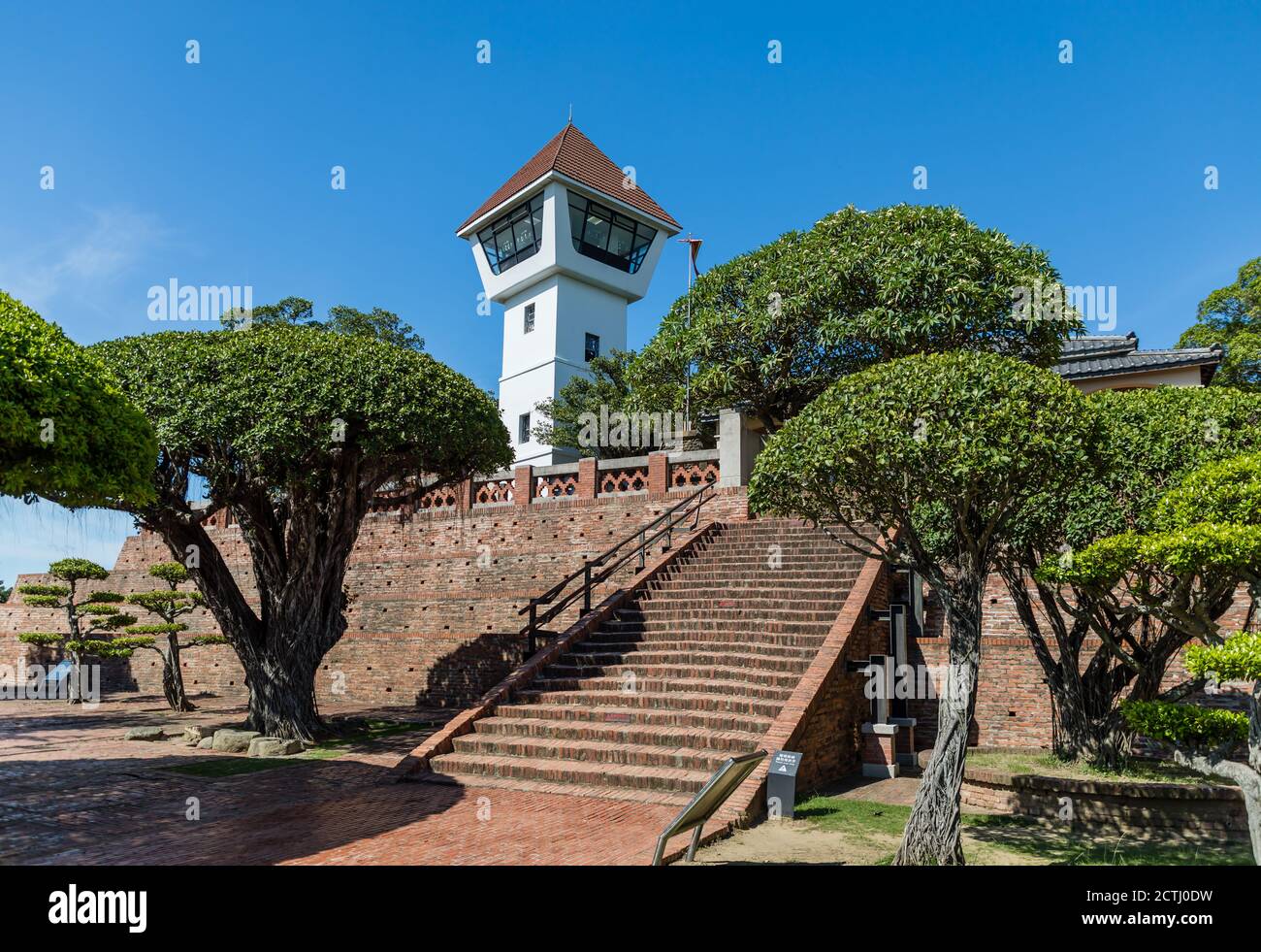 Lookout point of the former Dutch fortification "Fort Zeelandia" in An ...
