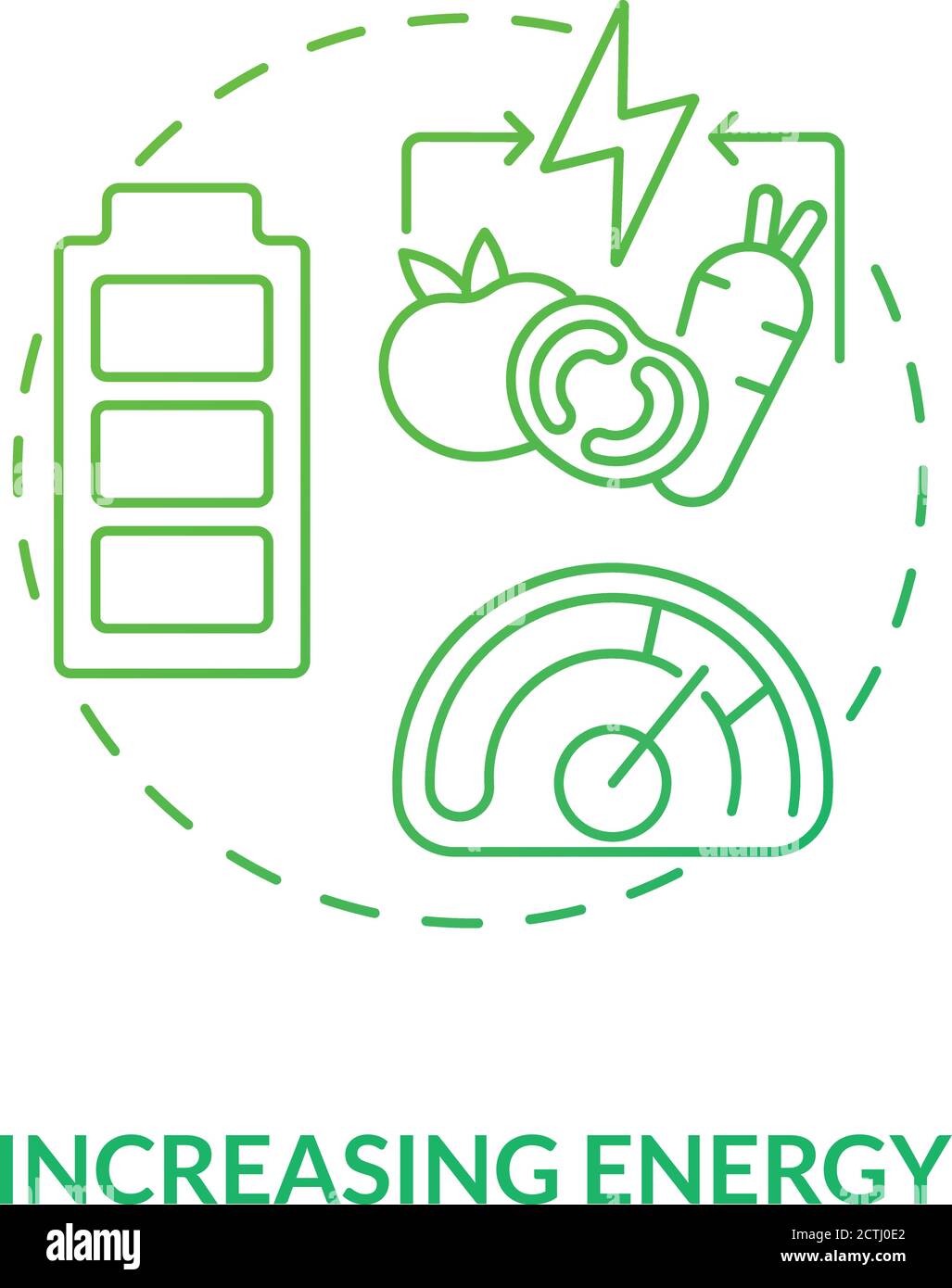 Increasing energy concept icon Stock Vector Image & Art - Alamy