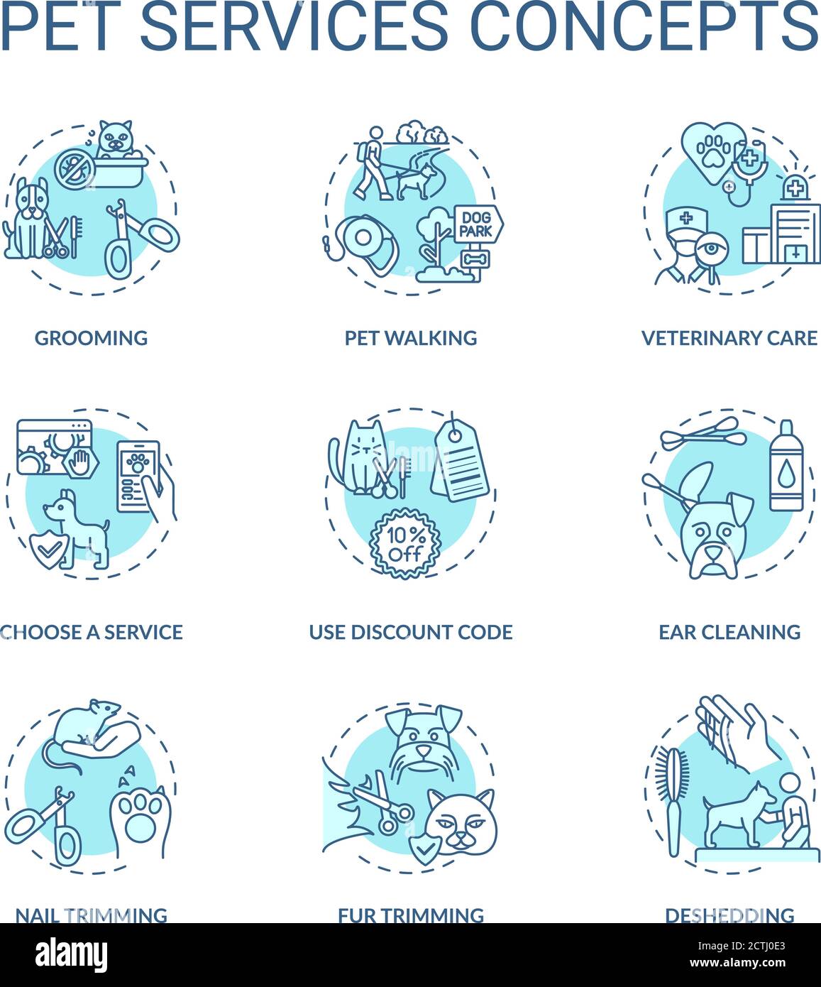 Pet care veterinarian services Cut Out Stock Images & Pictures - Alamy