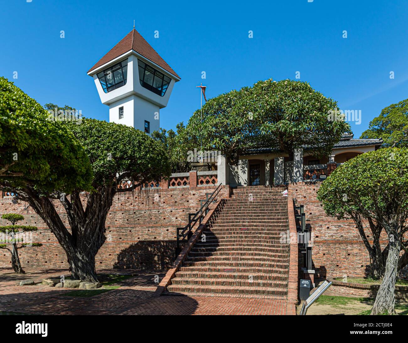 Lookout point of the former Dutch fortification "Fort Zeelandia" in An ...