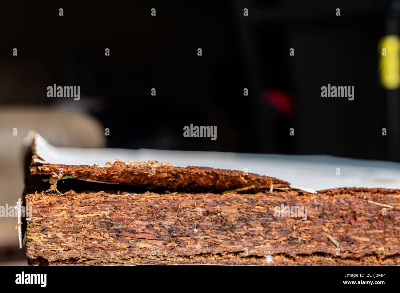 Closeup particle mdf wood board hi-res stock photography and images - Alamy