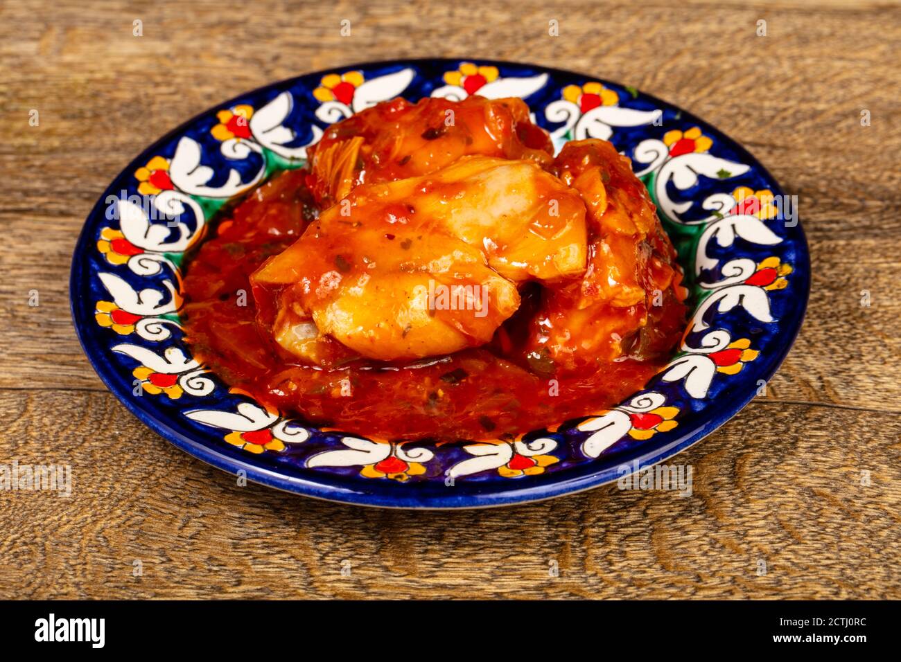 Georgian traditional Chahohbili with chicken Stock Photo - Alamy