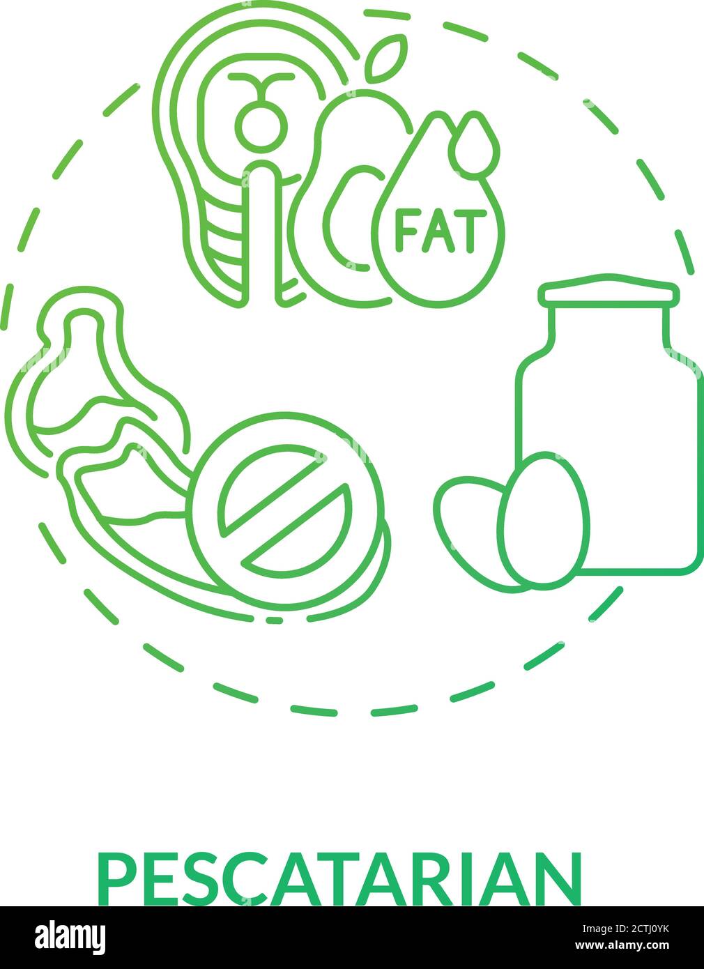 Pescatarian concept icon Stock Vector Image & Art - Alamy