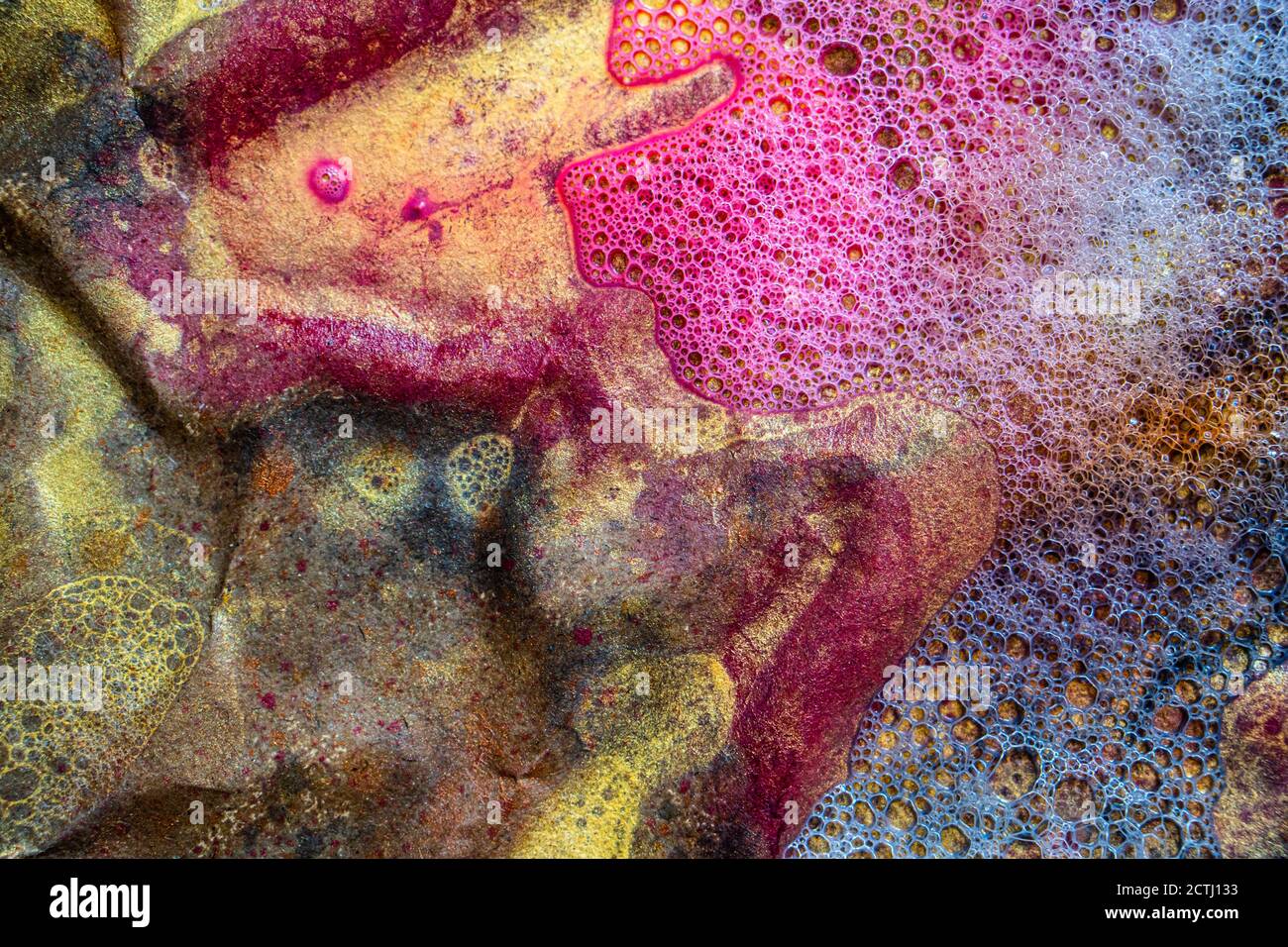Abstract texture of real wet colorful paint Stock Photo - Alamy