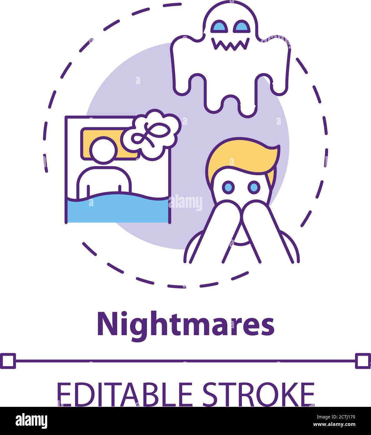 Nightmares concept icon Stock Vector Image & Art - Alamy