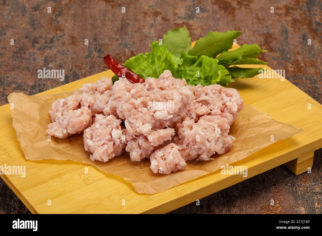 Homemade pork minced meat ready for cooking Stock Photo - Alamy