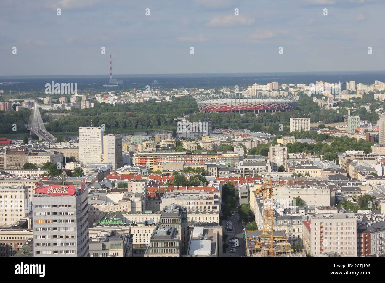 Aerial view city warsaw hi-res stock photography and images - Alamy