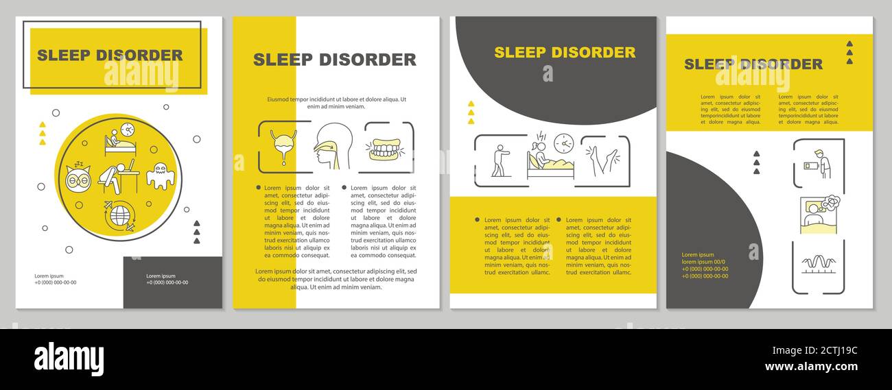 Sleep disorder brochure template Stock Vector Image & Art - Alamy