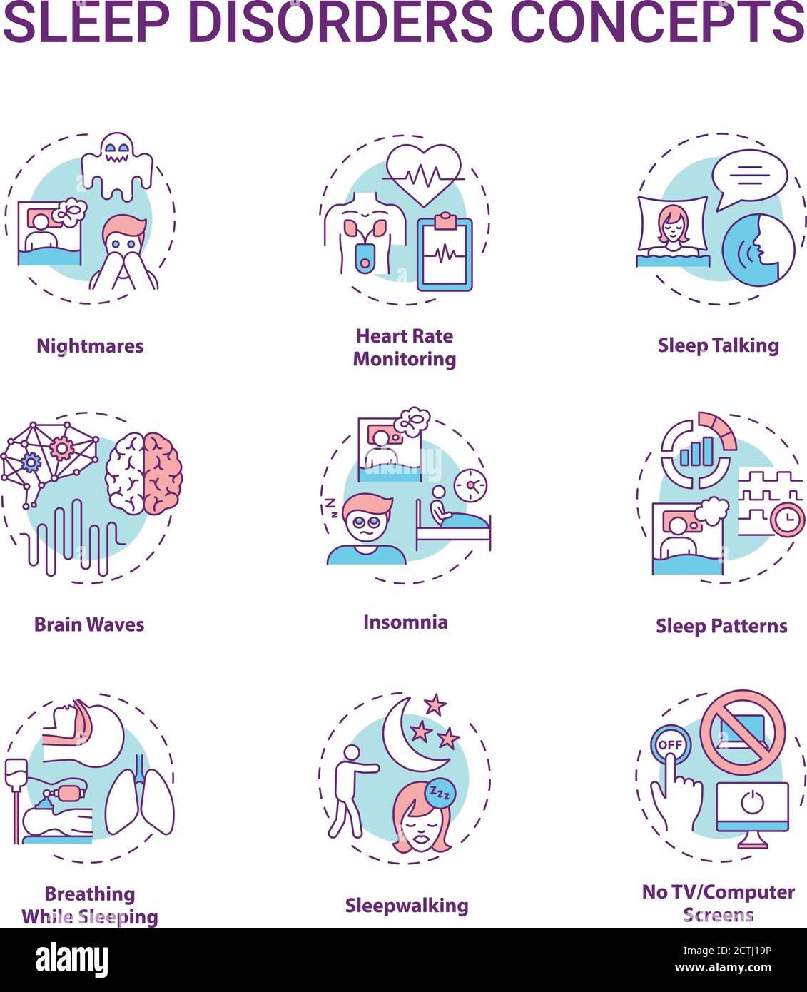 Sleepwalking illustration Stock Vector Images - Alamy