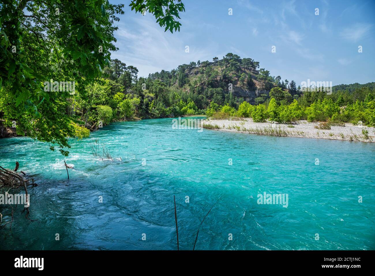 The Köprüçay River, which originates from the Taurus Mountains and ...
