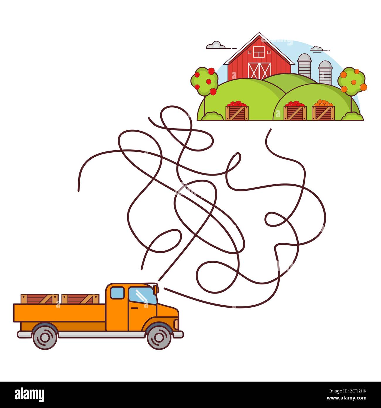 Toy farm barn Stock Vector Images - Alamy