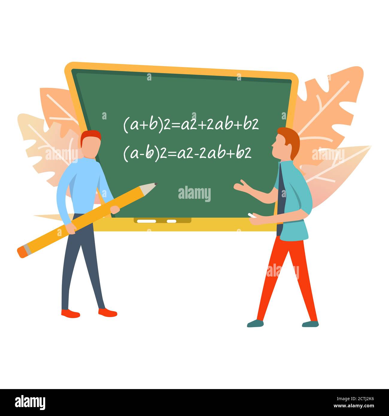 Boy cartoon student blackboard hi-res stock photography and images - Alamy