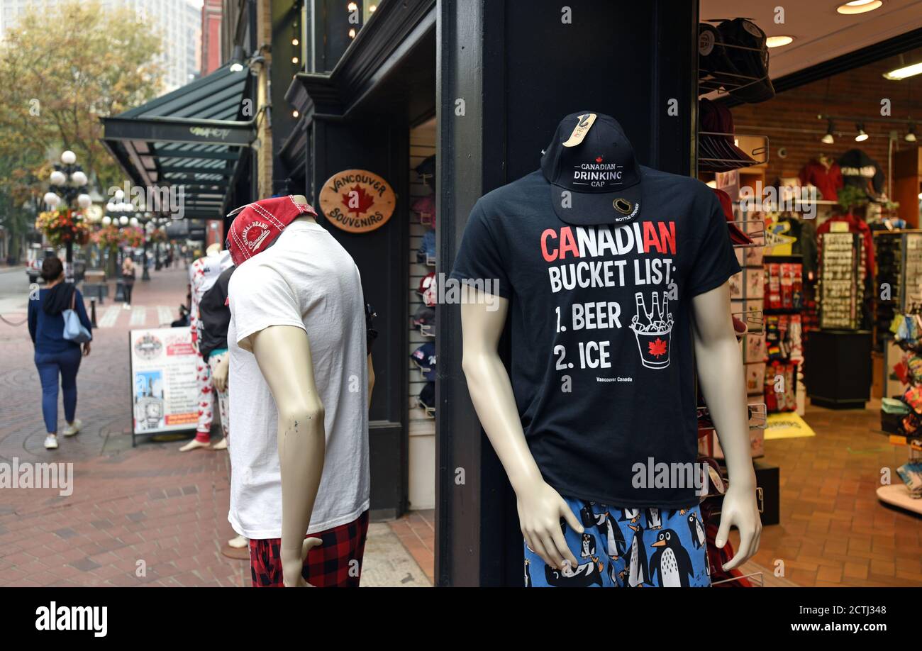 Canada gastown souvenir hi-res stock photography and images - Alamy