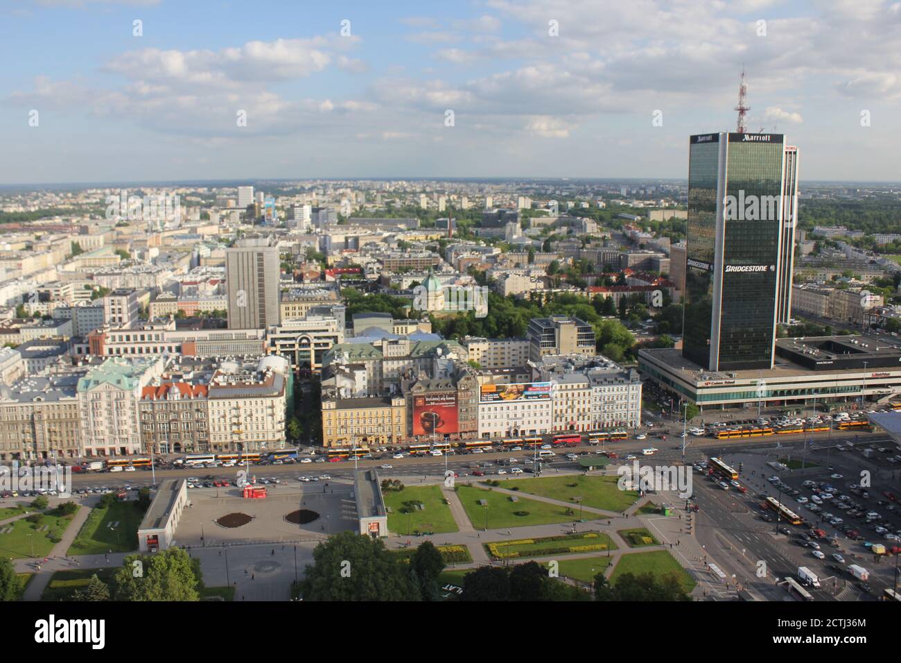Aerial view city warsaw hi-res stock photography and images - Alamy