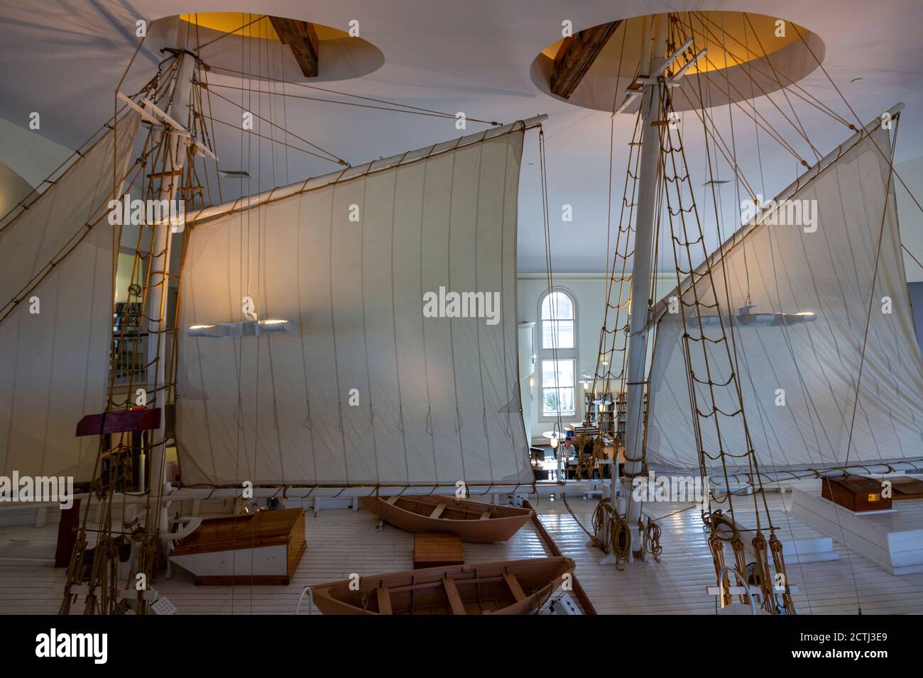 Rose Dorothea ship in Provincetown Library, Provincetown, Massachusetts ...