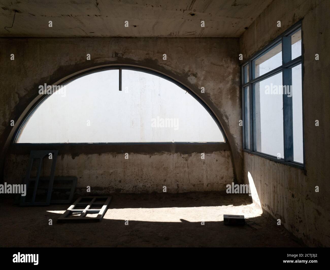 Arched traditional window to an old house in Dahab, Egypt Stock Photo ...