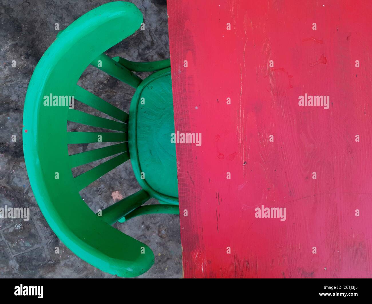 Red table background planks or texture of wooden planks, and bright ...