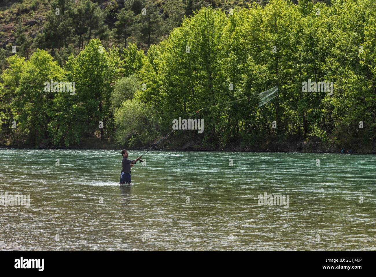 The Köprüçay River, which originates from the Taurus Mountains and ...