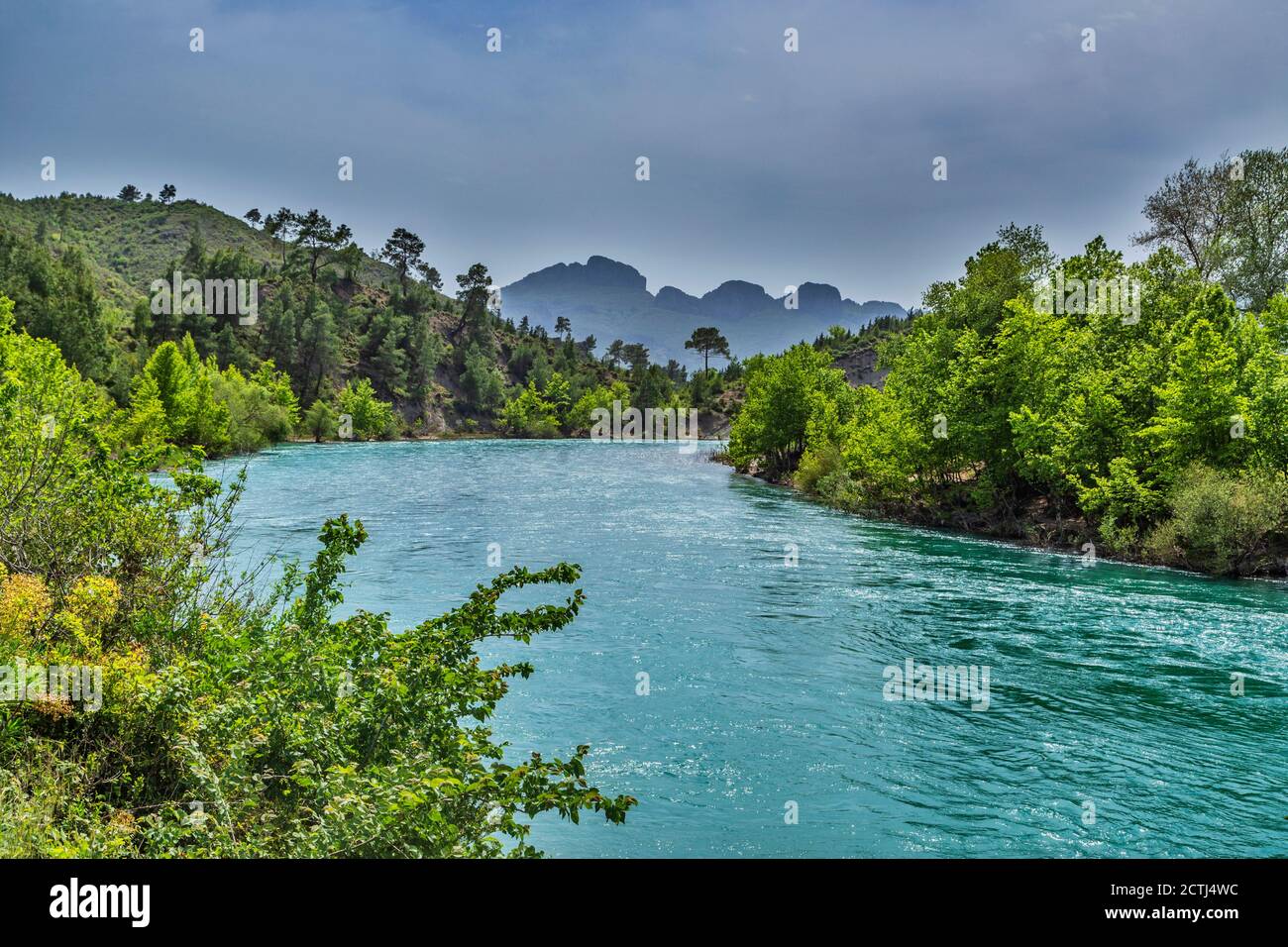 The Köprüçay River, which originates from the Taurus Mountains and ...