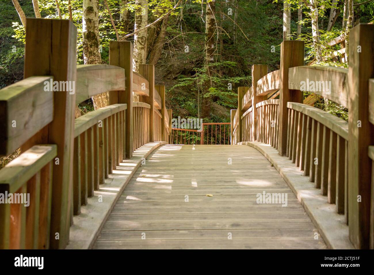 Beautiful brown wood texture bridge hi-res stock photography and images ...