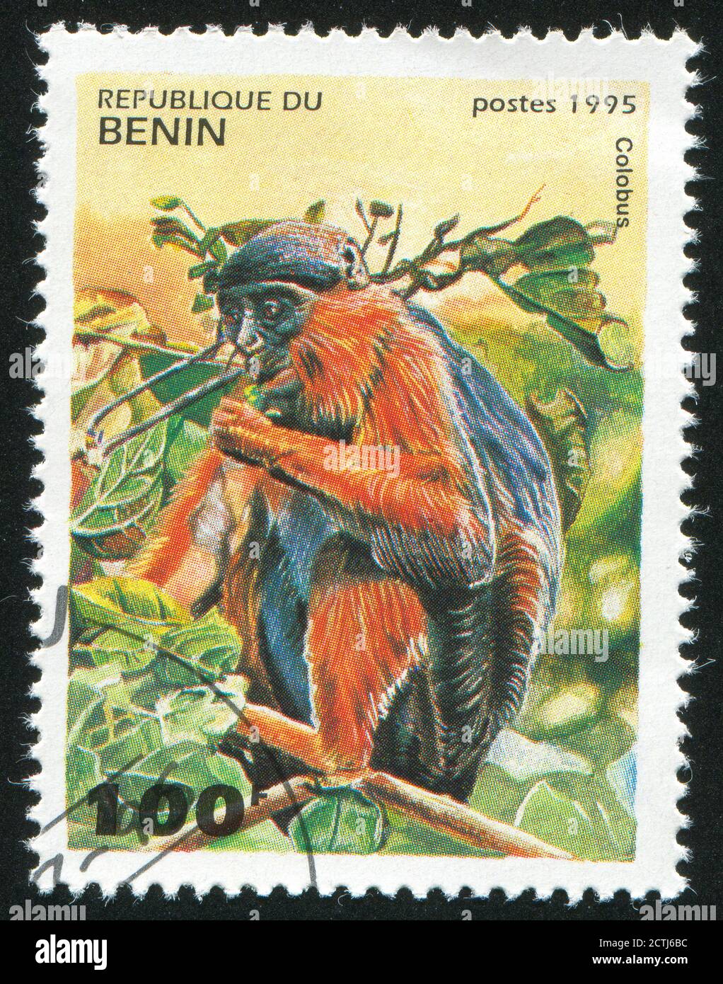 BENIN - CIRCA 1995: stamp printed by Benin, shows Colobus, circa 1995 ...