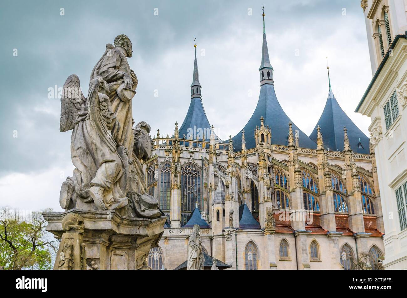 Saint Barbara's Cathedral Roman Catholic church Gothic style building ...