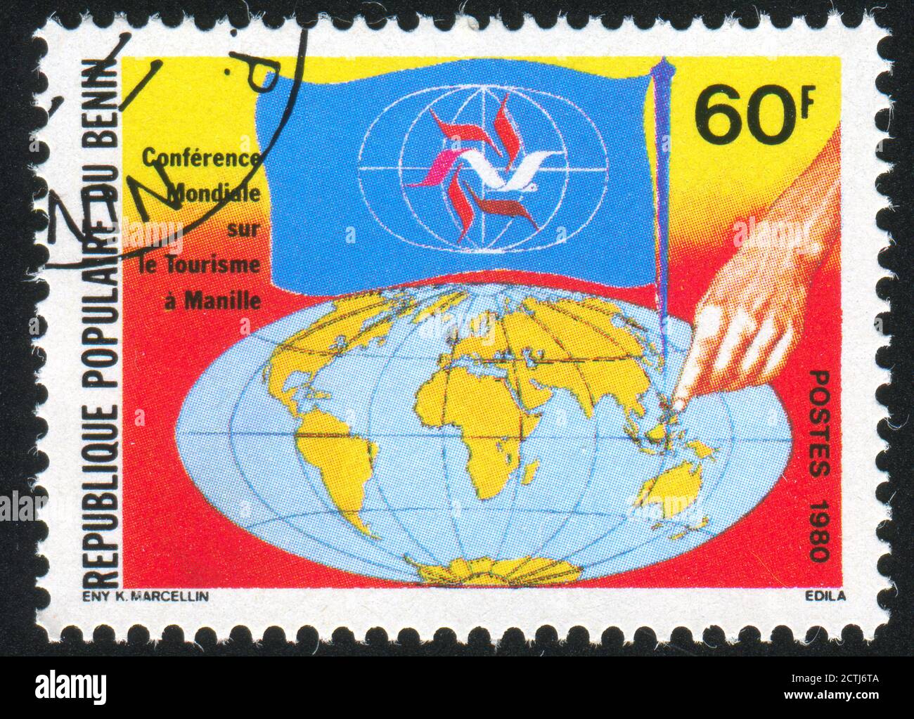 BENIN CIRCA 1980: stamp printed by Benin, shows Philippines under ...
