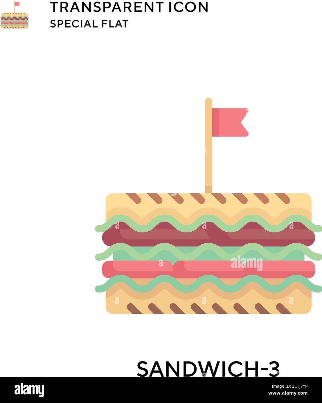 Sandwich Icon Flat