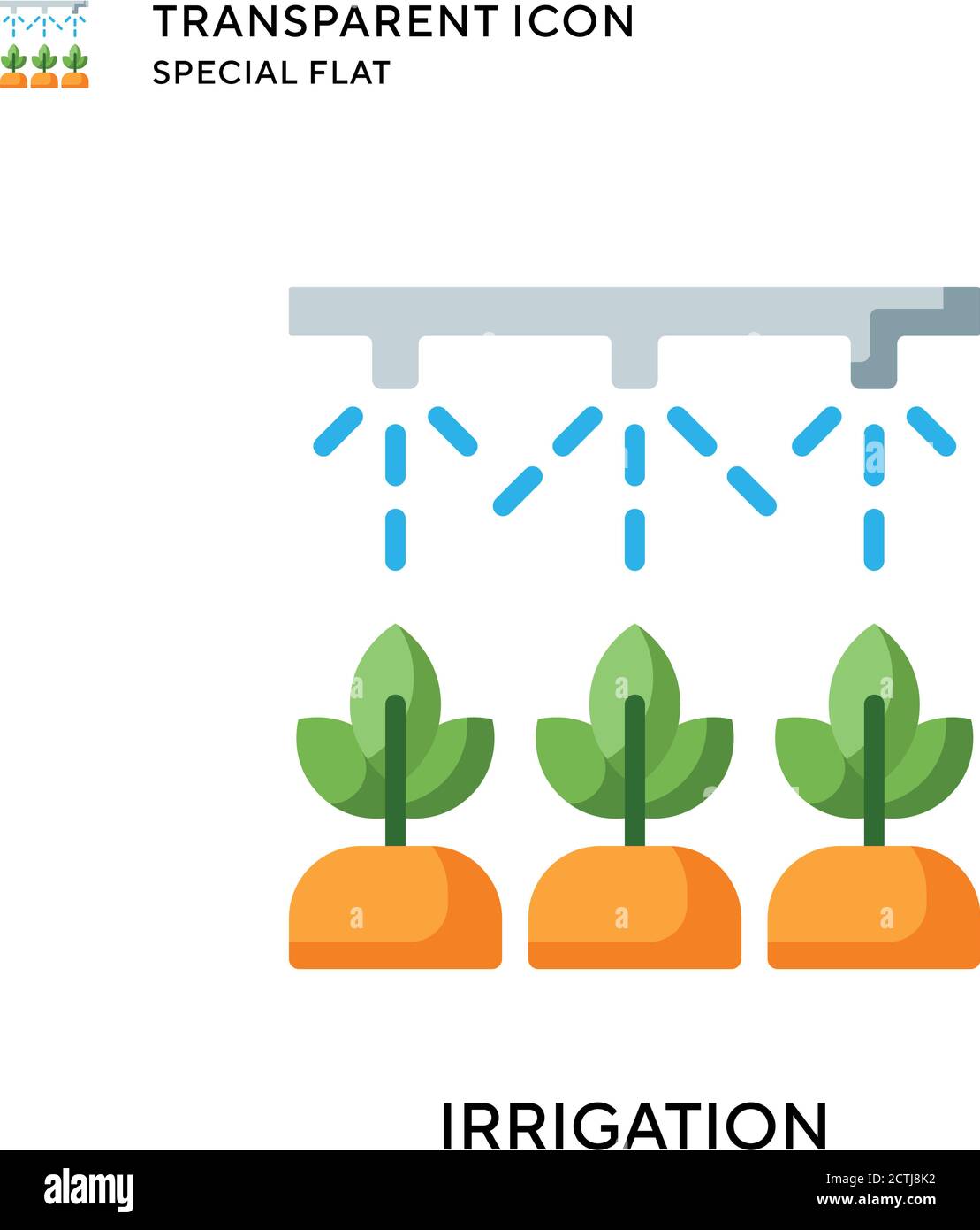 Automatic irrigation sprinkler flat Cut Out Stock Images & Pictures - Alamy