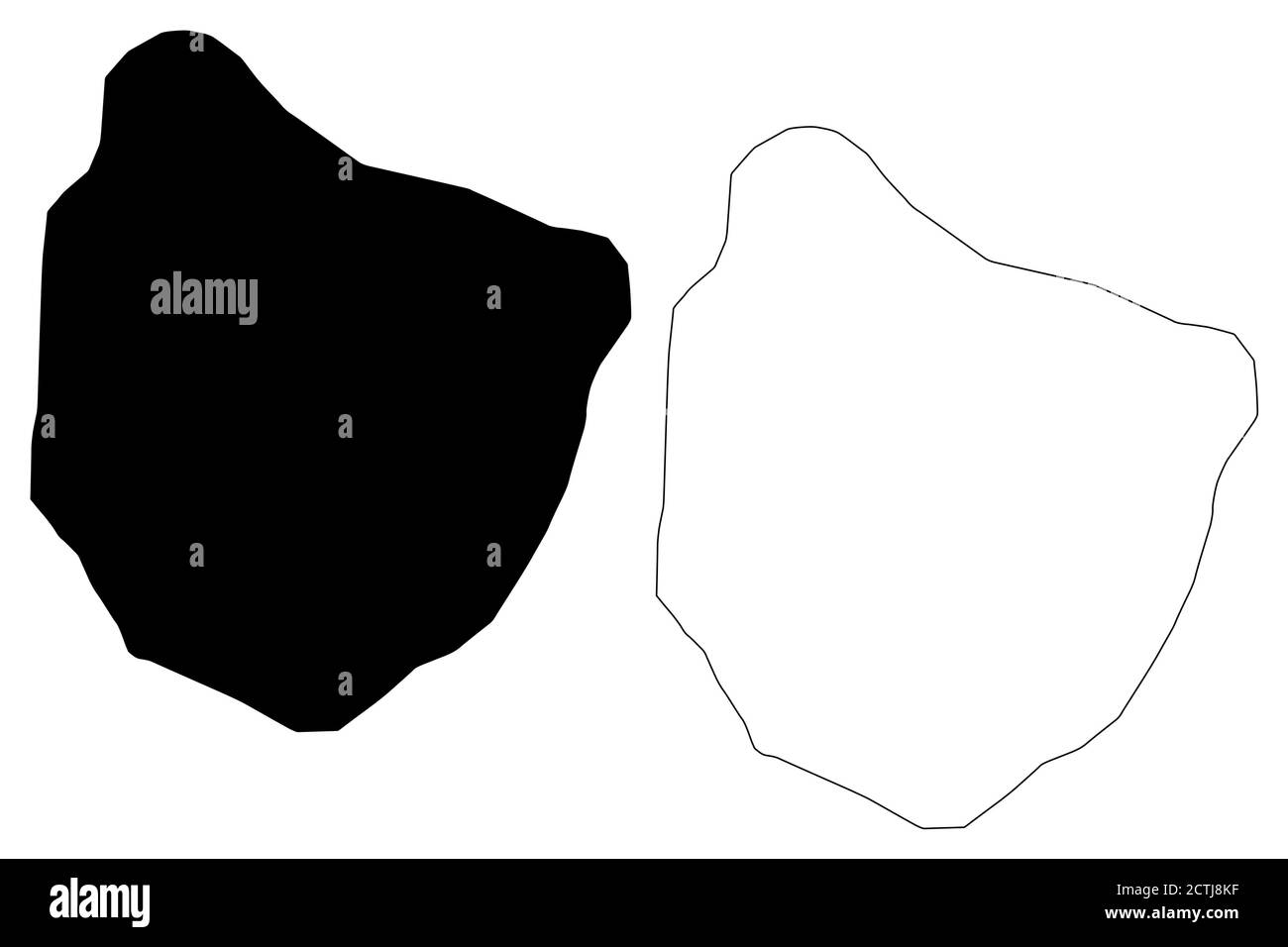 Benin City (Federal Republic of Nigeria, Edo State) map vector ...
