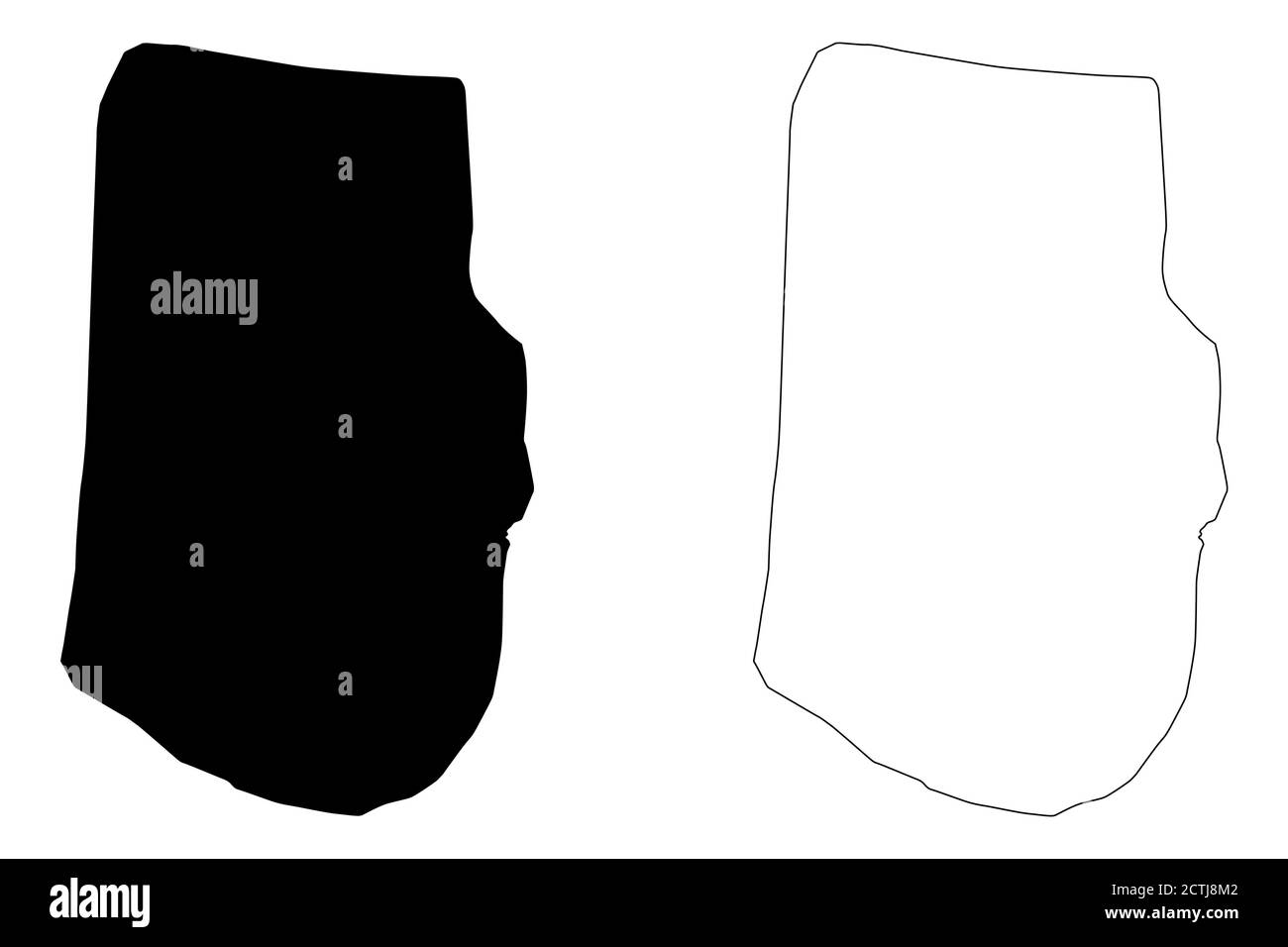 Jos City (Federal Republic of Nigeria, Plateau State) map vector ...