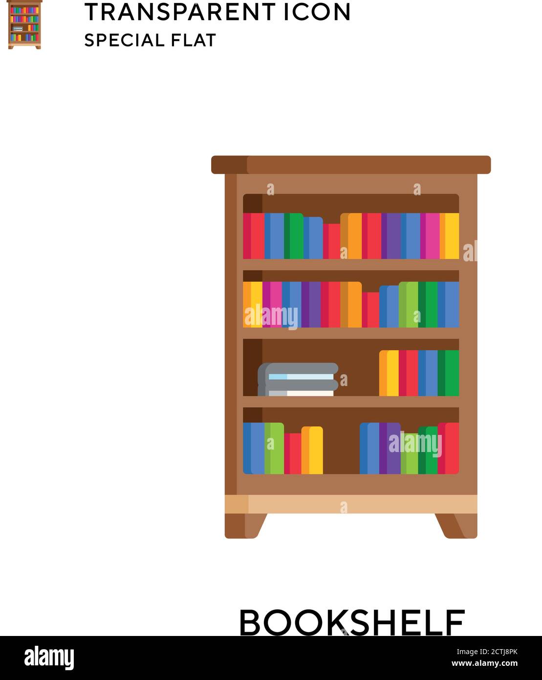 Bookshelf Vector