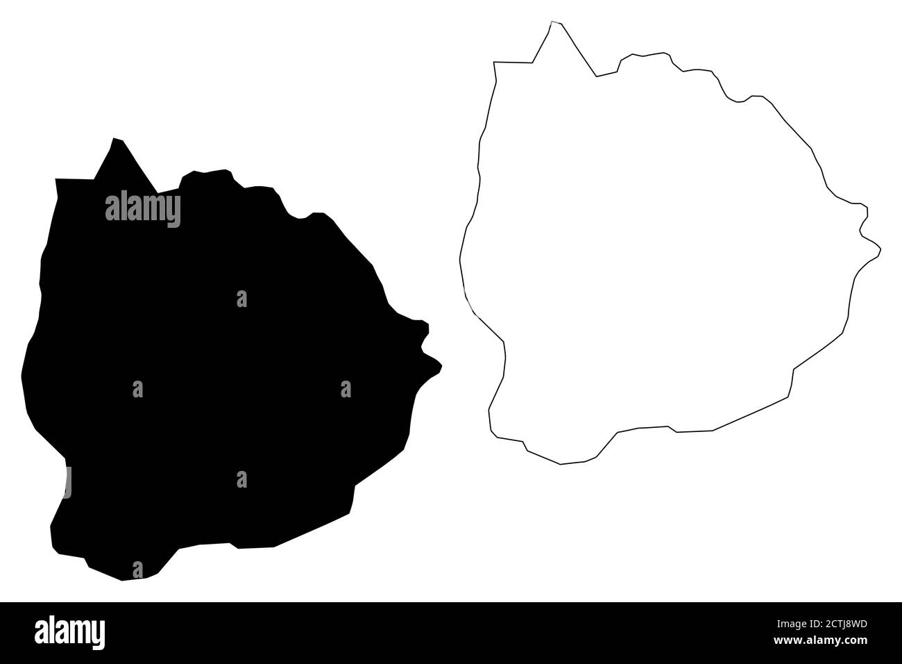 Aba City (Federal Republic of Nigeria, Abia State) map vector ...