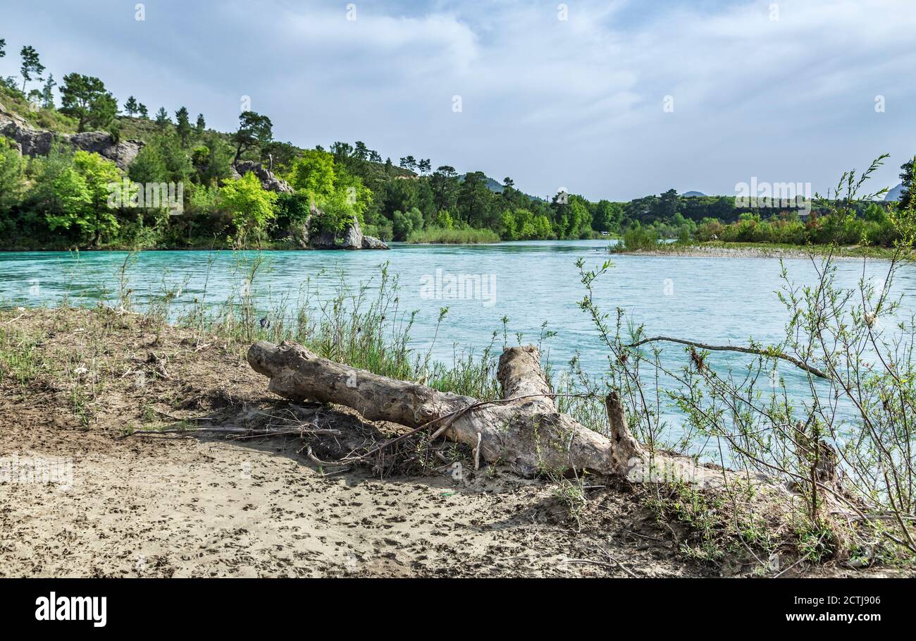 The Köprüçay River, which originates from the Taurus Mountains and ...