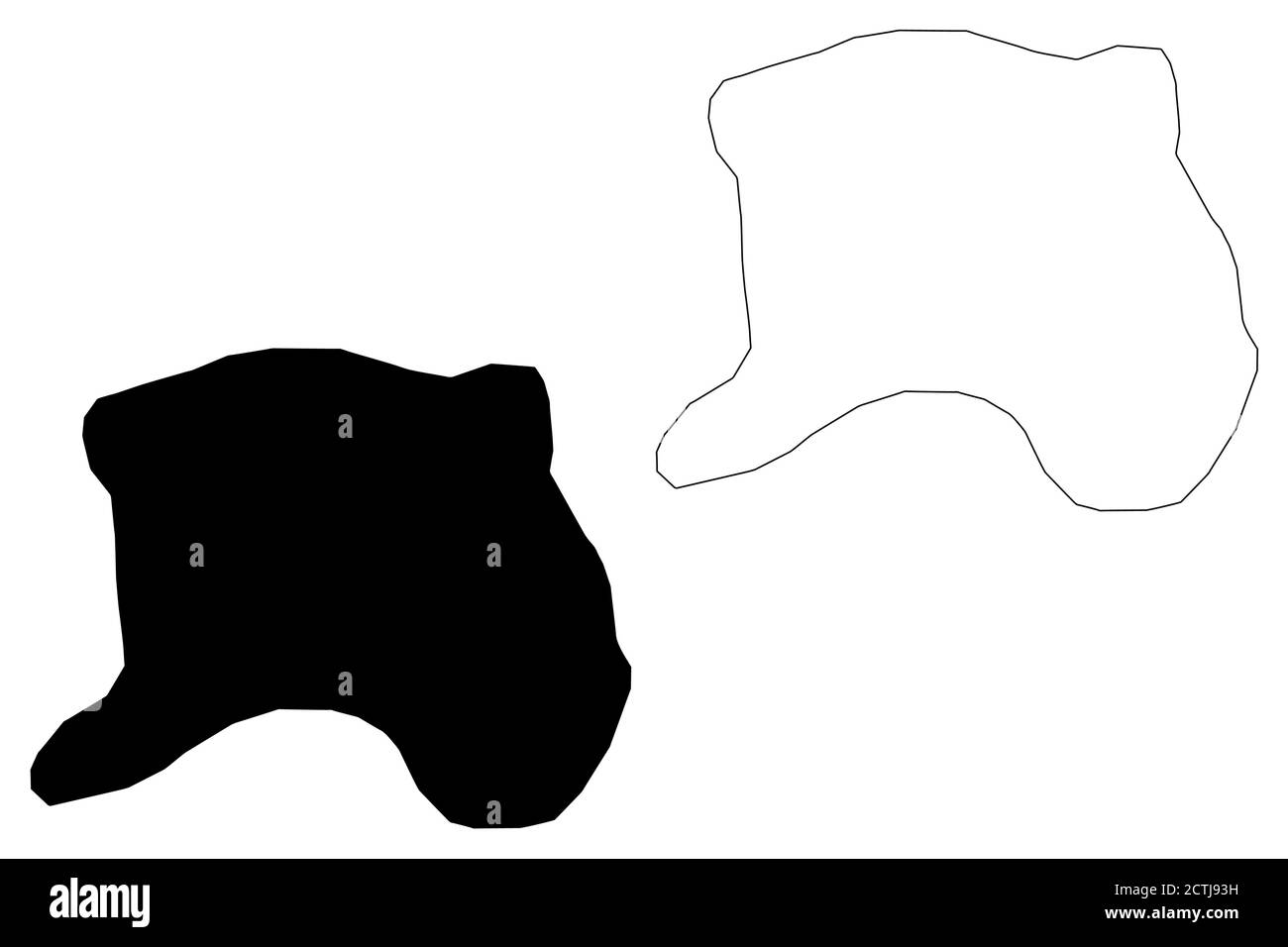 Ilorin City (Federal Republic of Nigeria, Kwara State) map vector ...