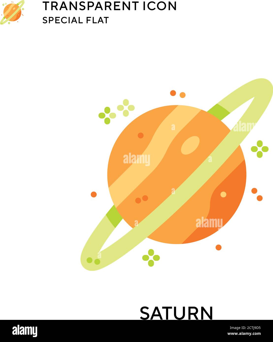 Saturn vector icon. Flat style illustration. EPS 10 vector Stock Vector ...