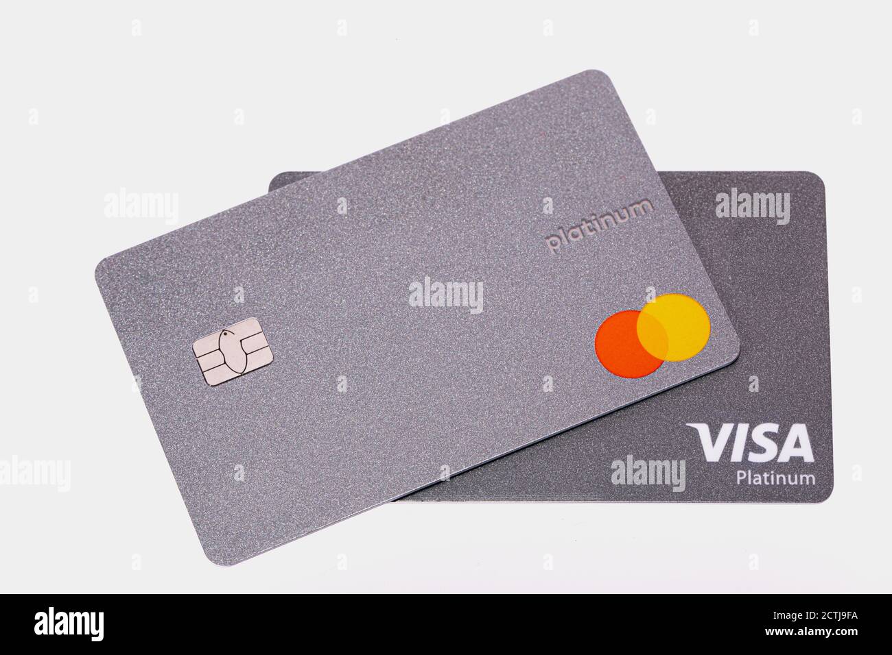 St. Louis, MO, USA Sep 1, 2020 platinum cards Visa and MasterCard ...