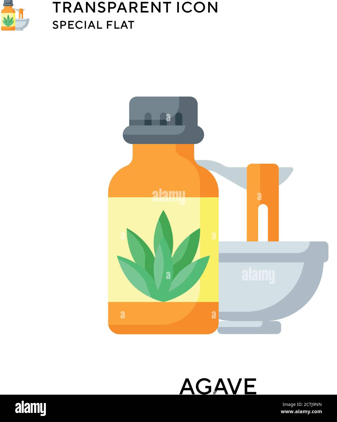 Agave vector icon. Flat style illustration. EPS 10 vector Stock Vector ...