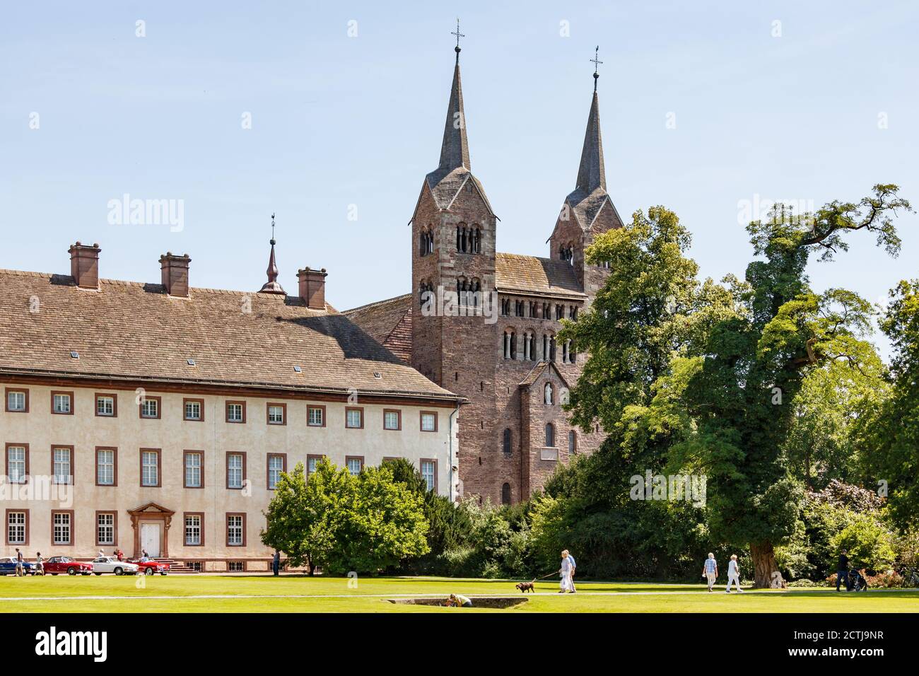 Exterior of Basilika St. Stephanus and St. Vitus in Corvey Monastery ...