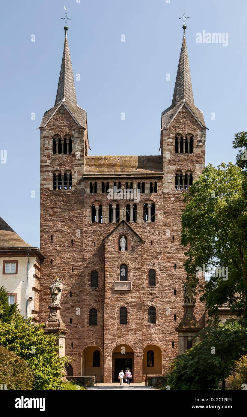 Exterior of Basilika St. Stephanus and St. Vitus in Corvey Monastery ...
