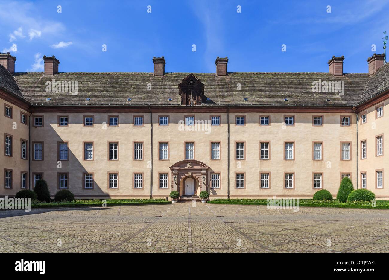 Courtyard of Corvey Castle in Höxter, Germany Stock Photo - Alamy